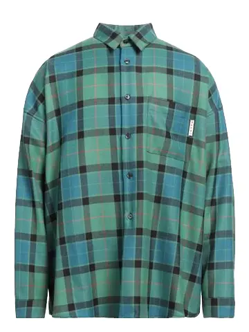 Marni Shirt Emerald Size Virgin Wool - Green