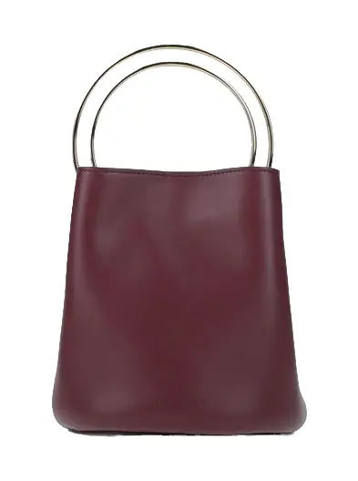 Marni Handbag In Cow Leather With Detachable Strap - Red