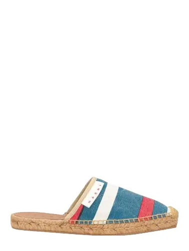 Marni Espadrilles In Textile Fibers And Leather - Blue