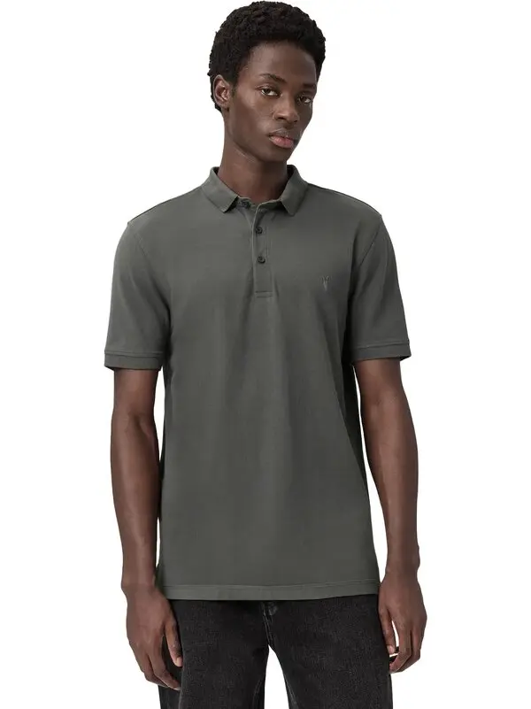 ALLSAINTS Pique Short Sleeve Polo Shirts 2 Pack - Maple Green/green