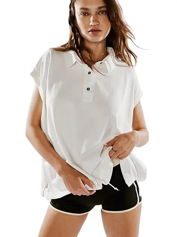Free People We The Free Keep On Polo - Ivory
