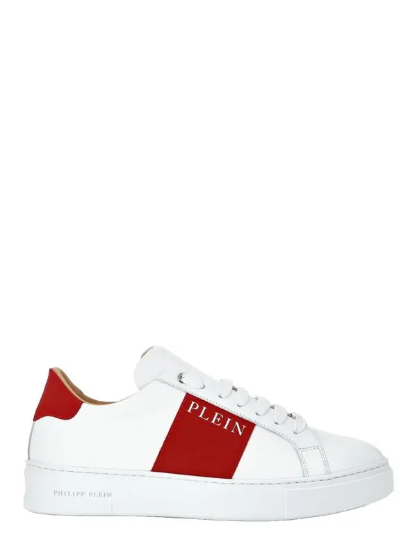 Philipp Plein Logo-print Nappa Leather Sneakers - White
