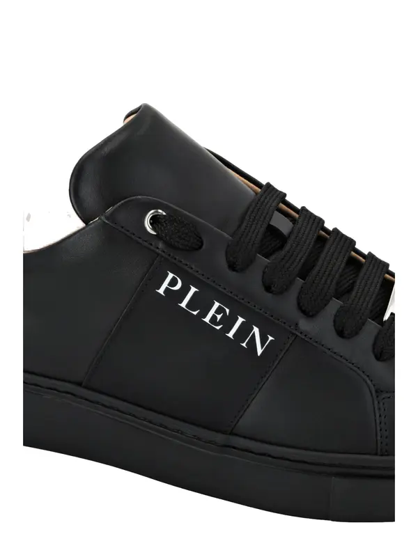 Philipp Plein Logo-print Nappa Leather Sneakers - Black