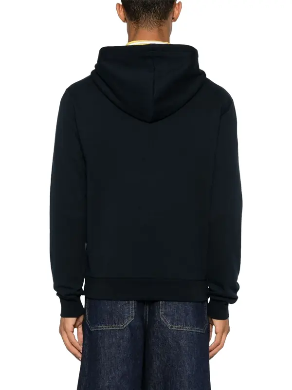 A.p.c. Logo-embroidered Hoodie - Blue
