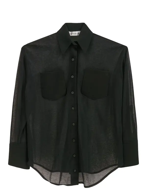 Victoria Beckham Pocket-detail Shirt - Black