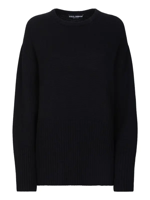 Dolce & Gabbana Balloon-sleeve Jumper - Black