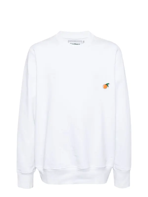 Casablanca Appliqué Sweatshirt - White