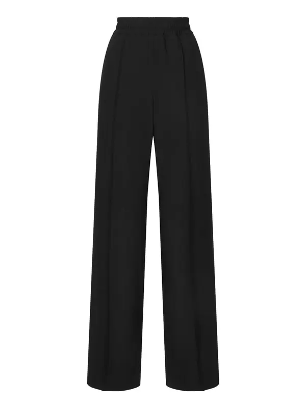 Dolce & Gabbana Pressed-crease Trousers - Black