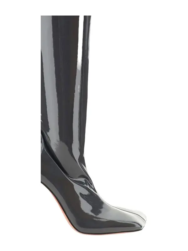 Amina Muaddi Marine Boots - Grey