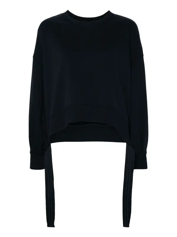 DONDUP Strap-embellished Sweatshirt - Blue