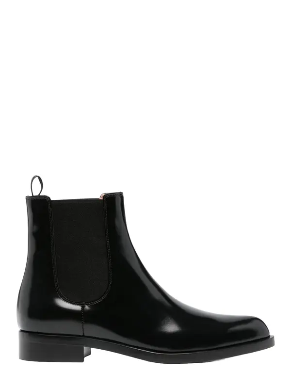 GIANVITO ROSSI 25mm Leather Chelsea Boots - Black