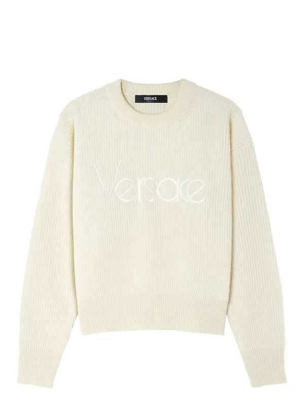 Versace 1978 Re-edition Logo Sweater - White