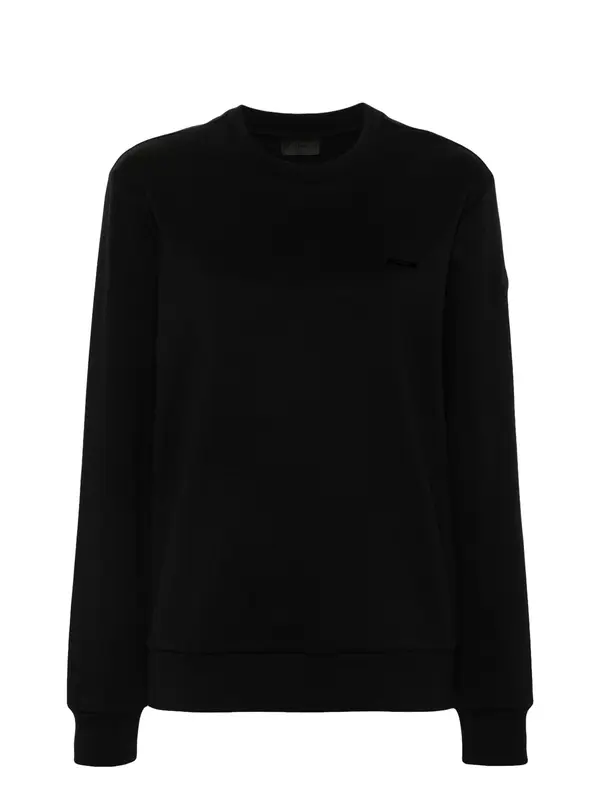 Moncler Logo-plaque Sweatshirt - Black