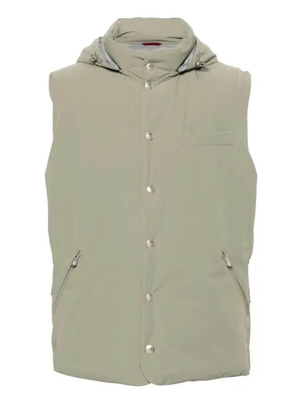 Brunello Cucinelli Padded Gilet - Green