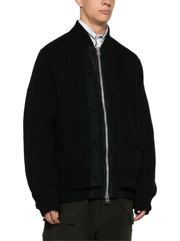 Sacai Layered Bomber Jacket - Black