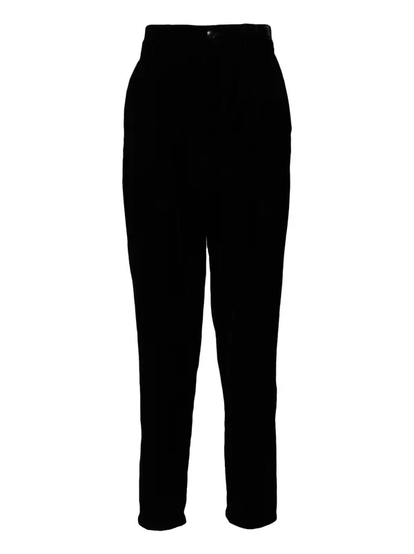 Giorgio Armani Velvet Trousers - Black