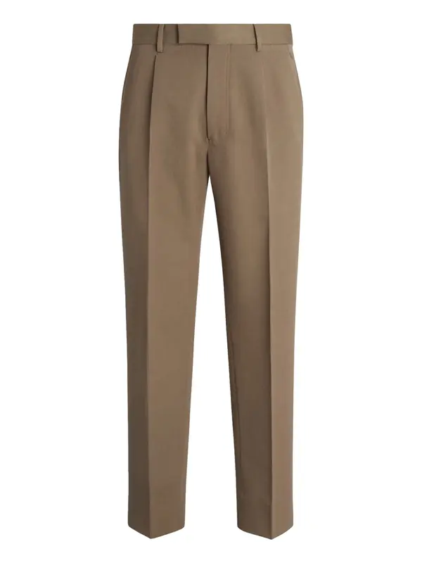 Zegna Pleated Trousers - Brown