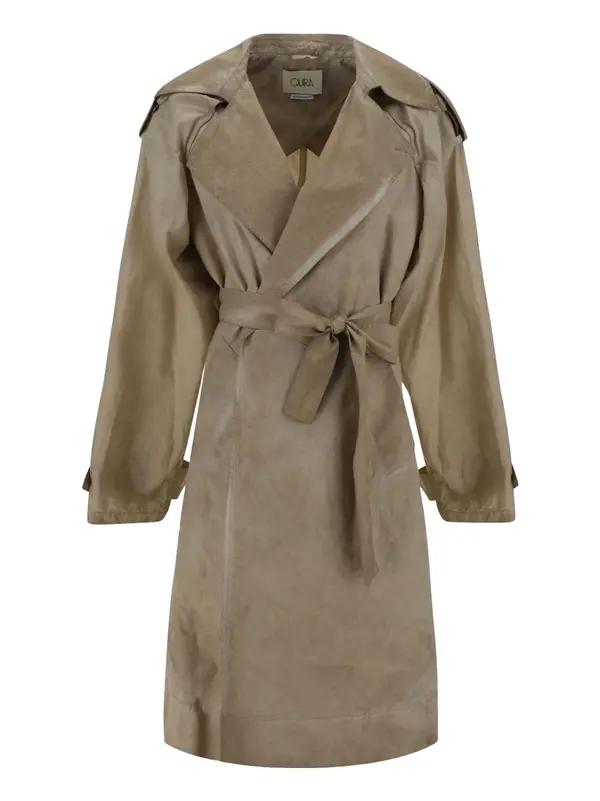 QUIRA Giacca Trench Coat - Neutrals