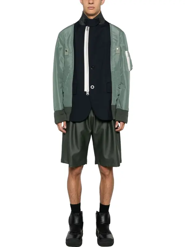 Sacai Panelled Jacket - Blue