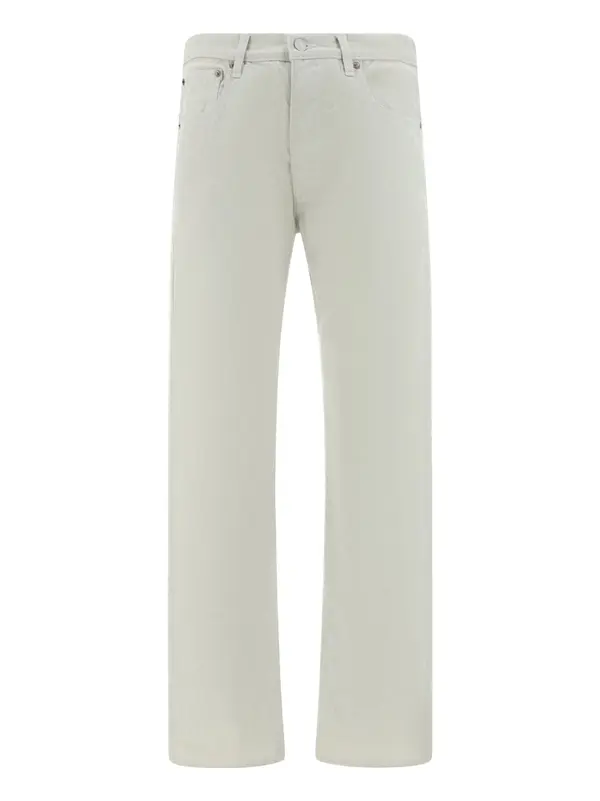 FORTELA Five-pocket Cotton Jeans - White