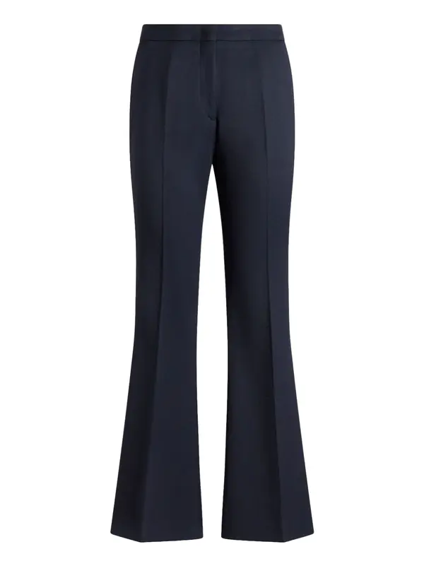 Etro Gabardine Flared Trousers - Blue