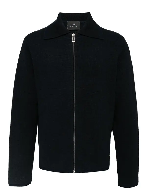 Paul Smith Zipped Cardigan - Blue
