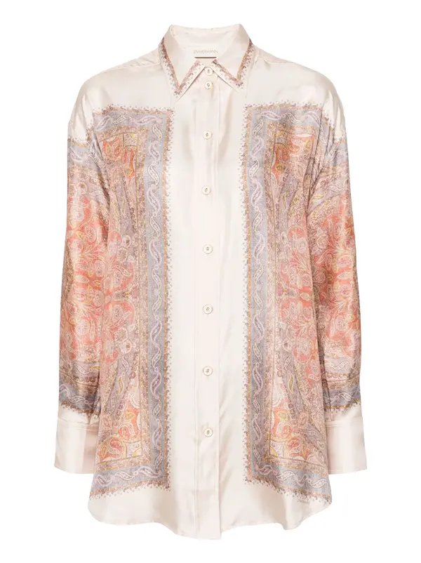 Zimmermann Illustration Shirt - Neutrals