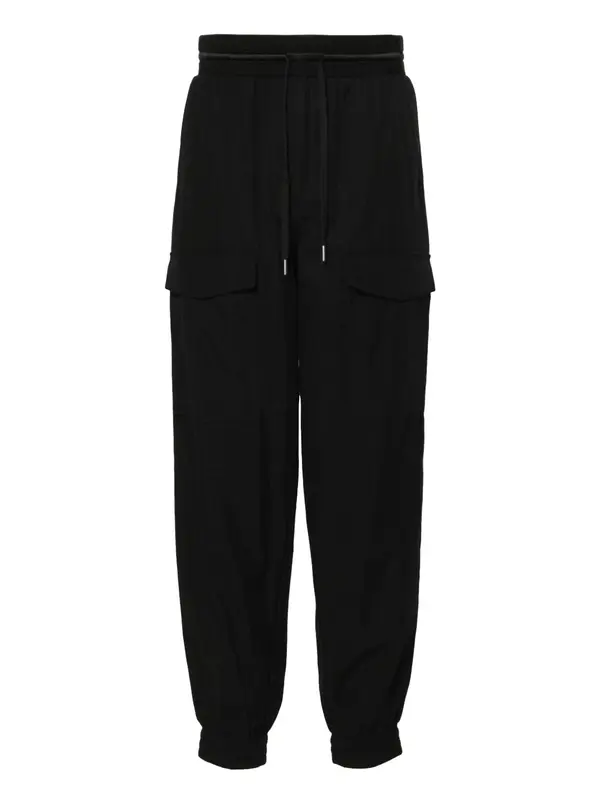 Helmut Lang Tapered Cargo Trousers - Black