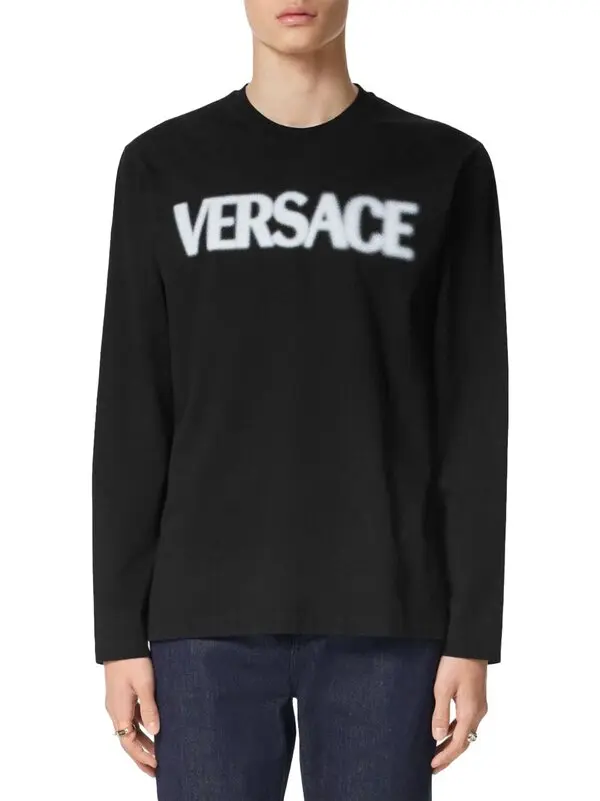 Versace Medusa Medallion Long-sleeve T-shirt - Black