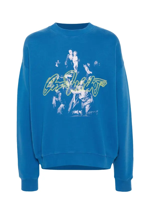 Off-White Script Mary Sweatshirt - Blue
