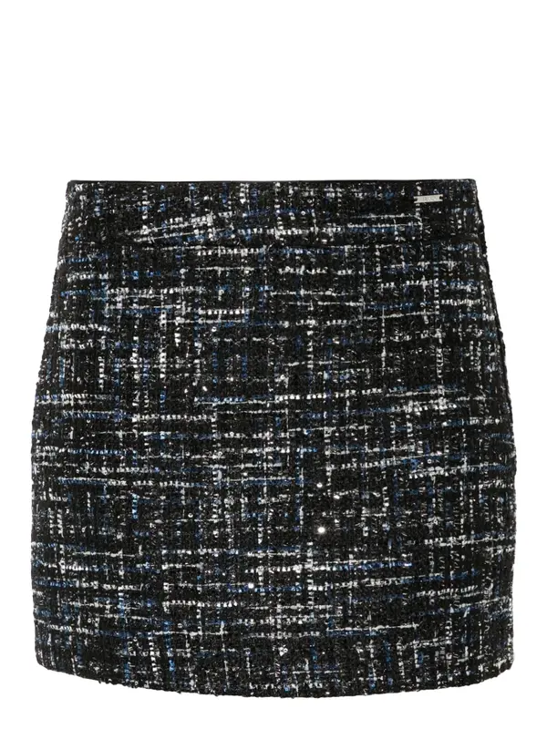 Liu Jo Bouclé Mini Skirt - Black