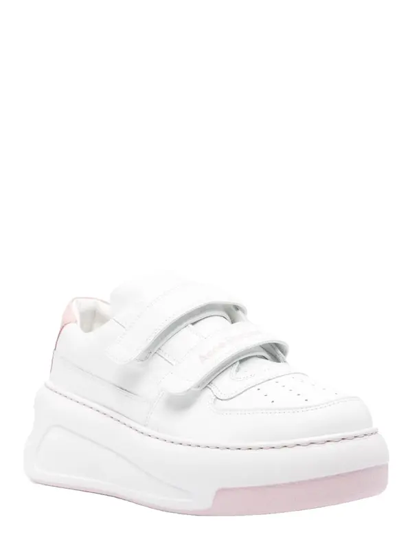 Acne Studios Touch-strap Platform Sneakers - White