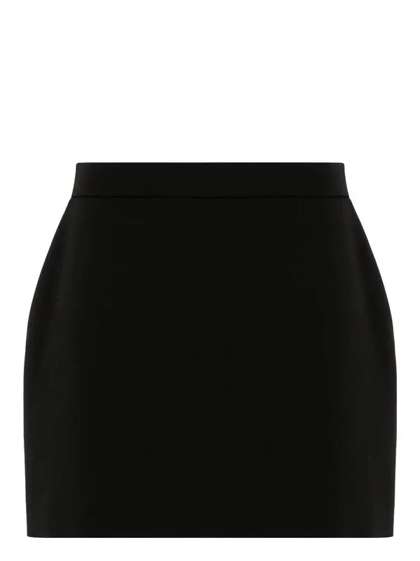 THE ROW Anouk Wool Mini Skirt - Black