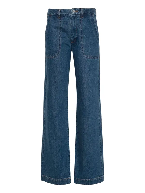 A.p.c. Seaside Wide Leg Jeans - Blue