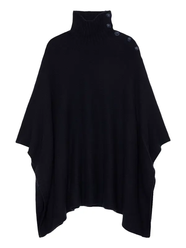 Zadig&Voltaire Cashmere-blend Knitted Cape - Blue