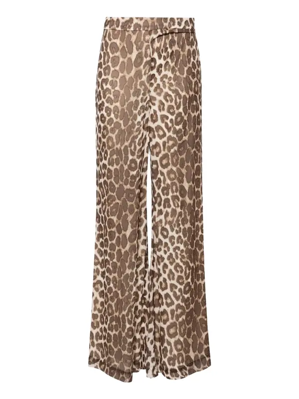 Zimmermann Illustration Flared Trousers - Brown