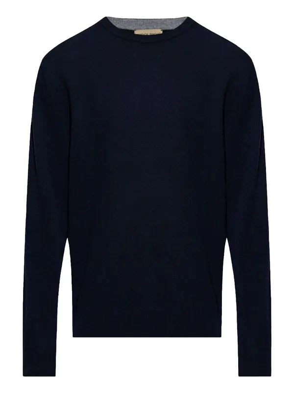 Woolrich Logo-embroidered Wool Sweater - Black