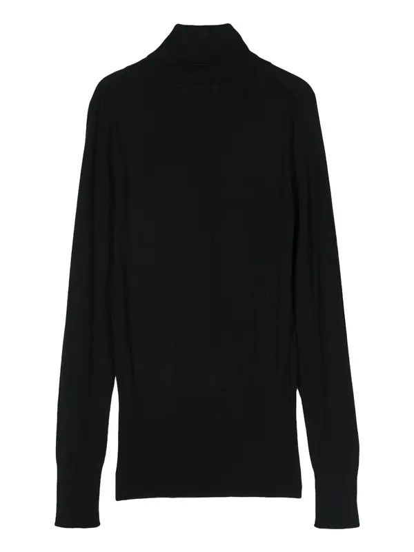AERON Roll Neck Jumper - Black
