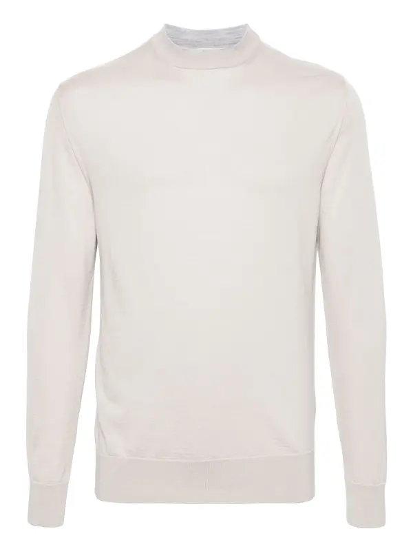 Eleventy Crew-neck Sweater - Neutrals