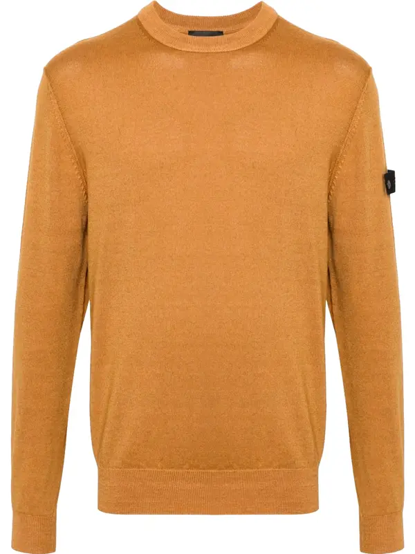 Peuterey Logo-patch Sweater - Brown