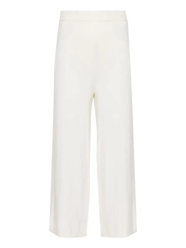 JOSEPH Knitted Cropped Pants - White