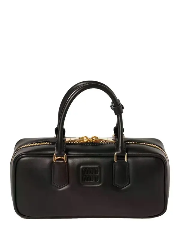 Miu Miu Arcadie Leather Bag - Black