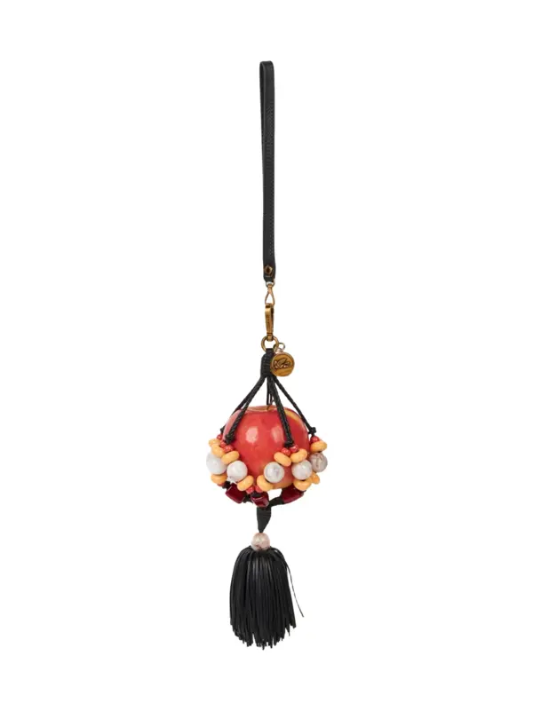 Etro Apple-tassel Leather Charm - Black