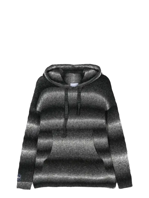 FAMILY FIRST Knitted Ombré Hoodie - Grey