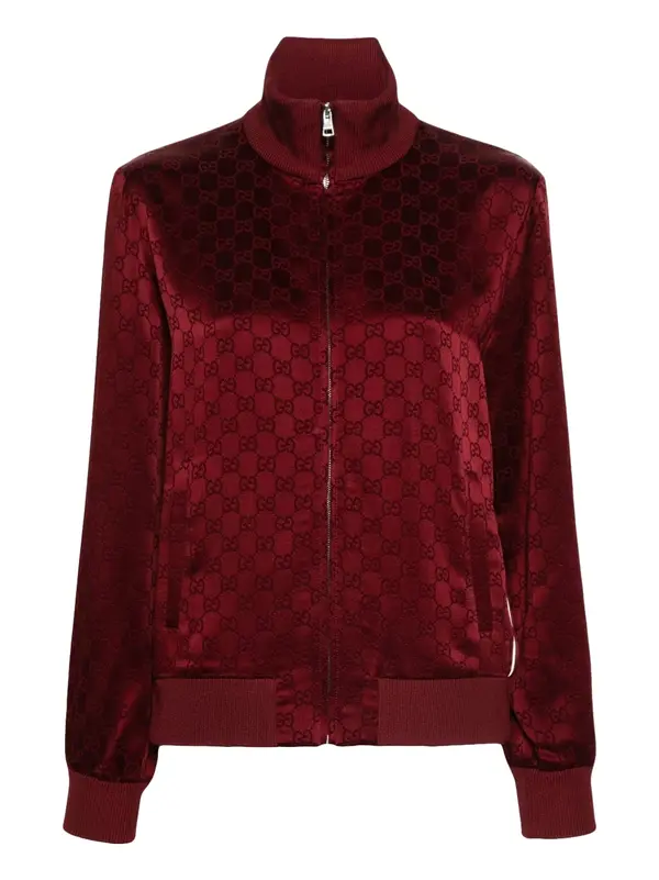 Gucci Gg Jacquard Jacket - Red