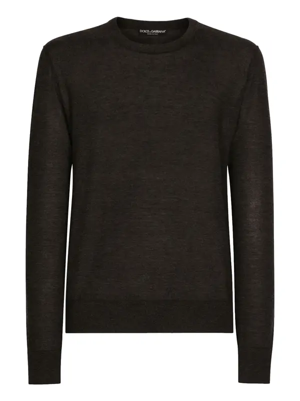 Dolce & Gabbana Round-neck Cashmere Sweater - Grey