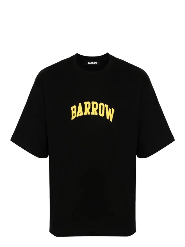 BARROW Stickers-print T-shirt - Black