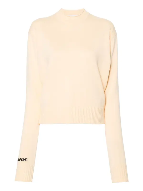 Sportmax Wool Crewneck Sweater - Yellow