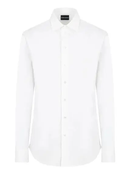 Emporio Armani Us Exclusive Stretch Fabric Shirt - White