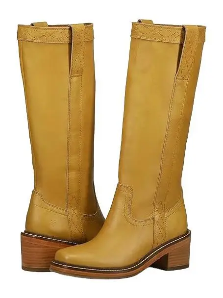 THE FRYE COMPANY Kate Pull-on Boots - Yellow